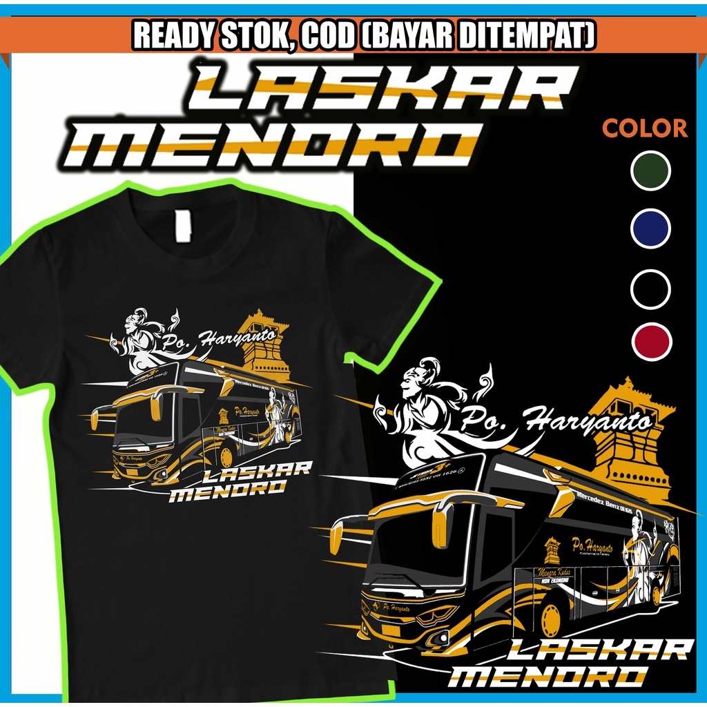 Jual Kaos Bus Po Haryanto / Kaos Bismania / Kaos Bis Po Haryanto Laskar / HR LASKAR MENORO ...