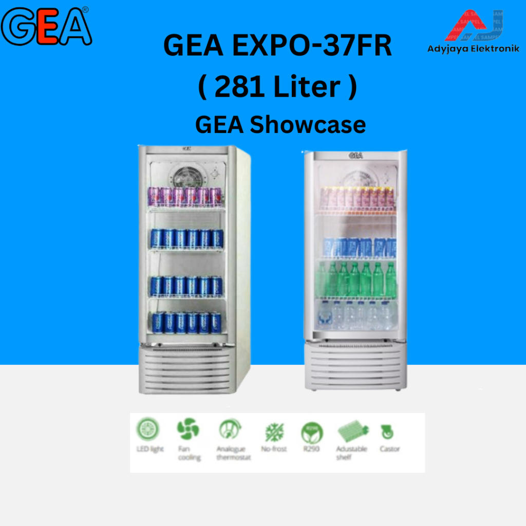 Jual SHOWCASE GEA EXPO-37FR ( 281 Liter ) | Shopee Indonesia