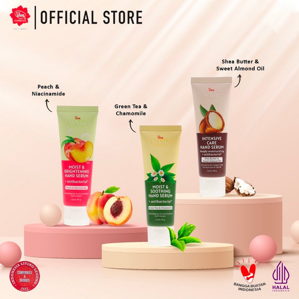 Jual Viva White Hand Serum + Antibacterial with Moisturizing Complex ...