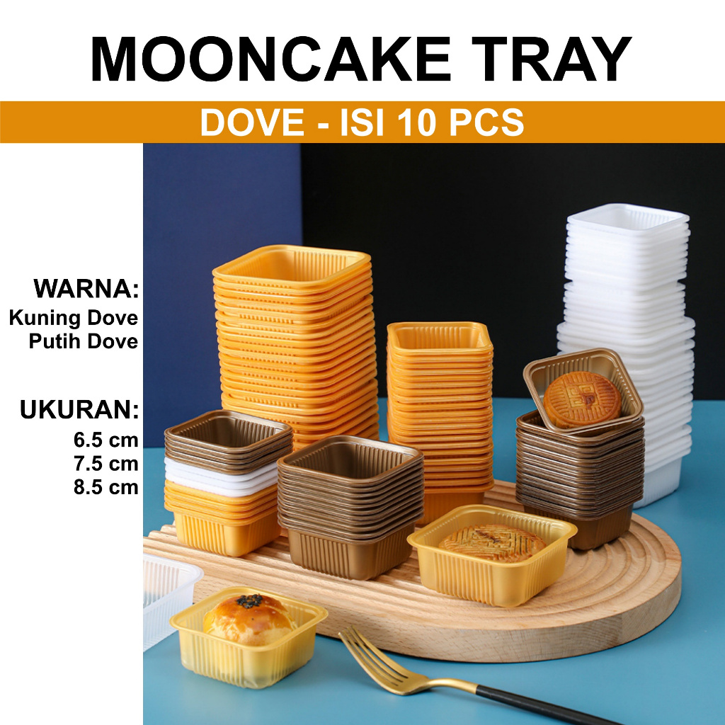Jual aiGooTan - (ISI 10) ALAS MOONCAKE TRAY DOVE - Mika Mochi Pia ...