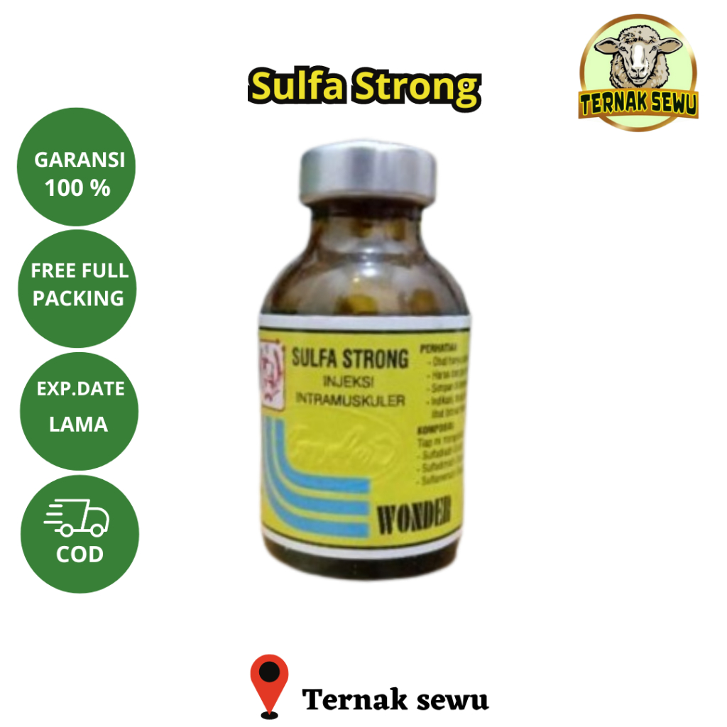 Jual SULFA STRONG 20 ml WONDER - Antibiotik Infeksi Pencernaan kambing ...