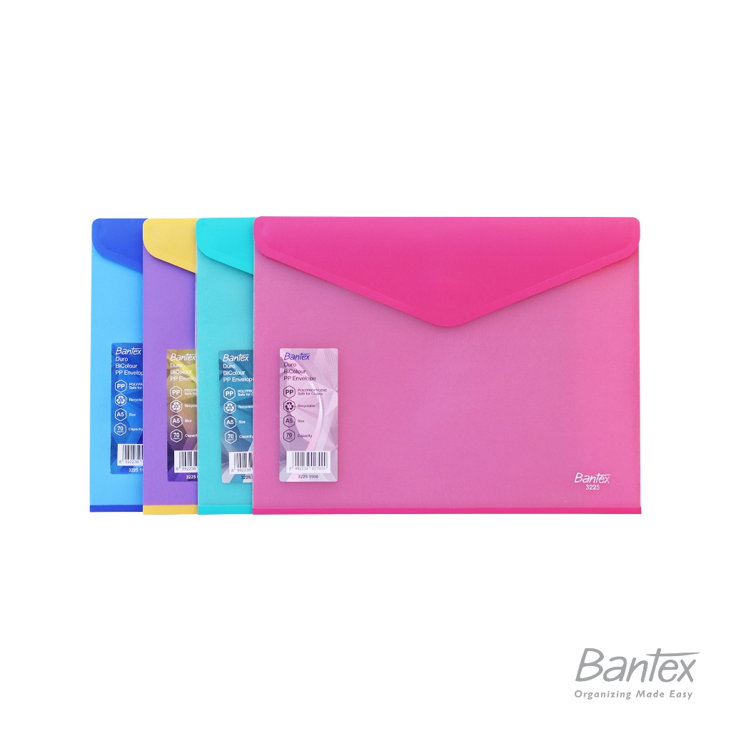 Jual Bantex Duro Bi-Colour PP Envelope Folder File Amplop A5 - 3225 ...