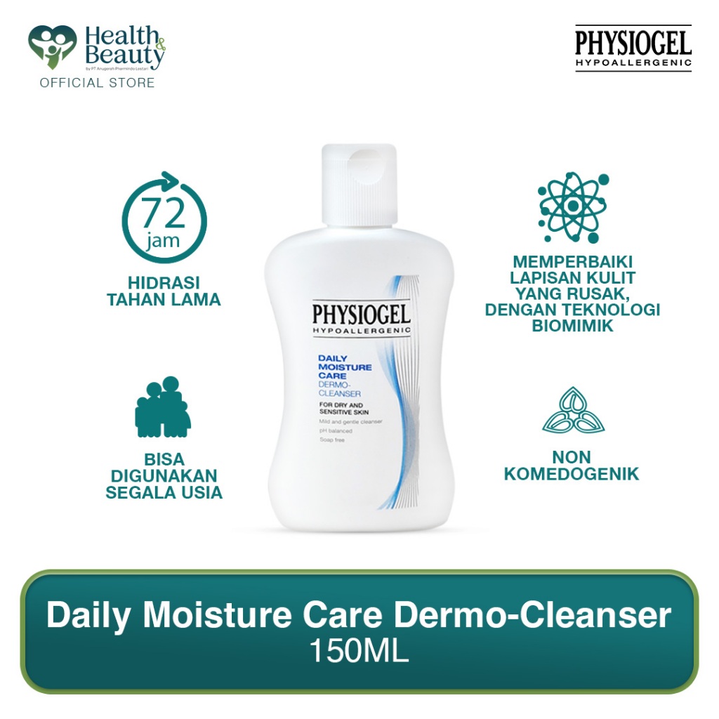 Jual Physiogel Daily Moisture Care Dermo-Cleanser 150 mL | Shopee Indonesia