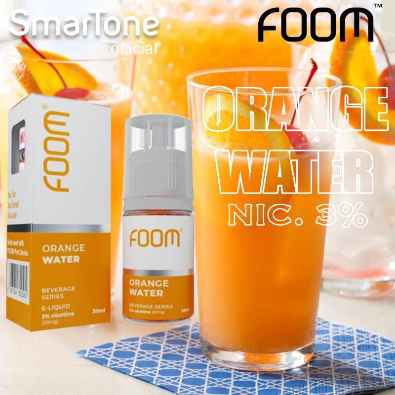Jual FOOM LIQUID ORANGE WATER 30MG 30ML BEVERAGE SERIES | Shopee Indonesia