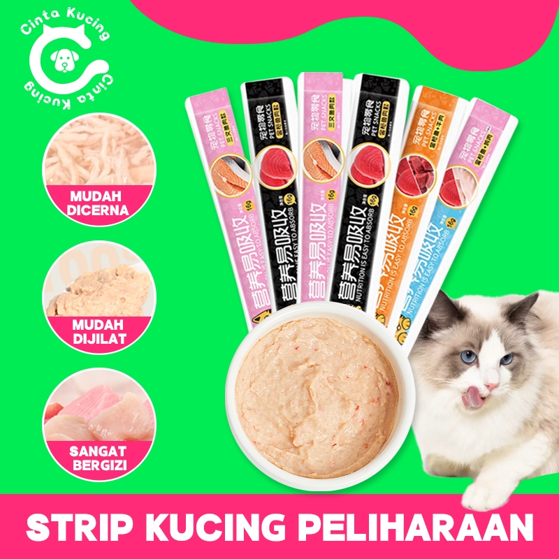 Jual 15g Makanan Kucing Basah Batang Cat Stick Snack Kucing murah cat ...