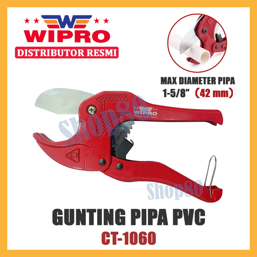 Jual Wipro Gunting Pipa PVC Tang Potong Pemotong Paralon Pipe Cutter 42 mm | Shopee Indonesia