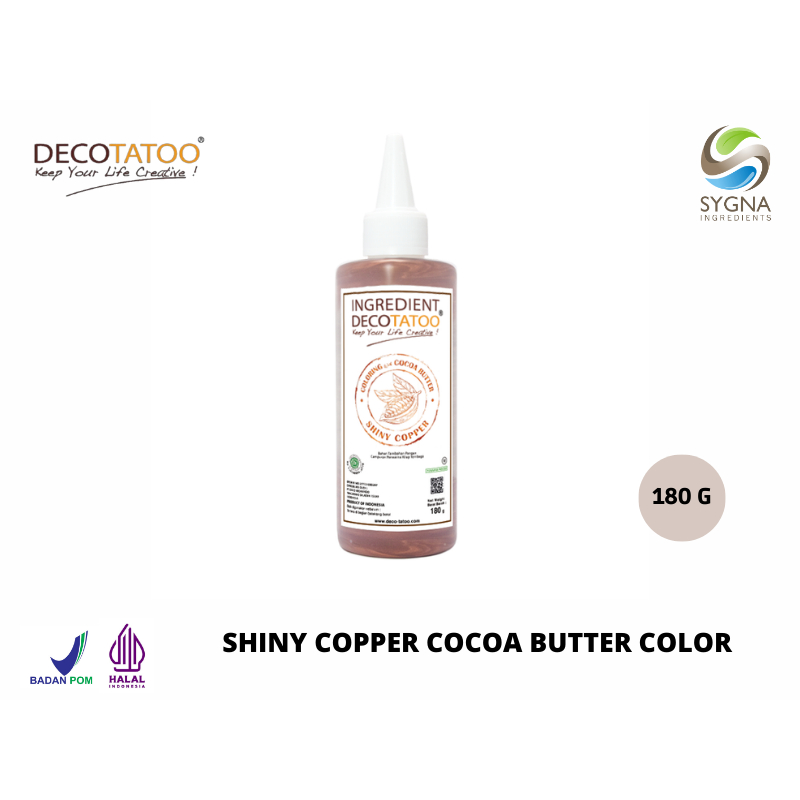 Jual Food Coloring Decotatoo - Shiny Copper Cocoa Butter Color 180 gr ...