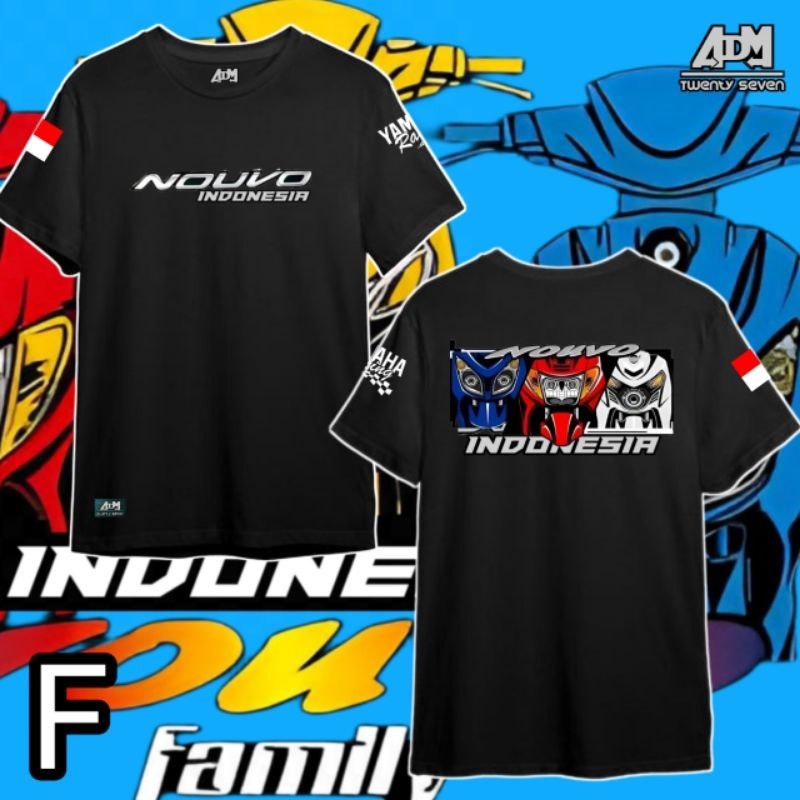 Jual kaos Yamaha Nouvo Indonesia Kaos Nouvo family kaos nouvo lele nuvo ...