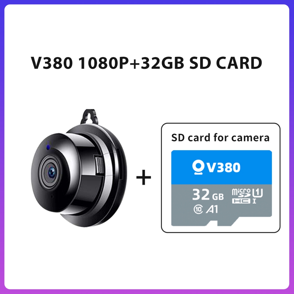 Jual V380 J2 CCTV Kecil HD Kamera tersembunyi Kamera CCTV Mini IP CCTV ...