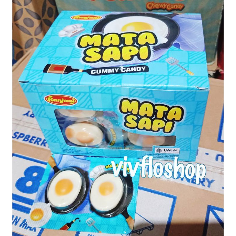 Jual Permen Jelly Mata Sapi/ Permen bentuk telur mata sapi (box isi 24 ...