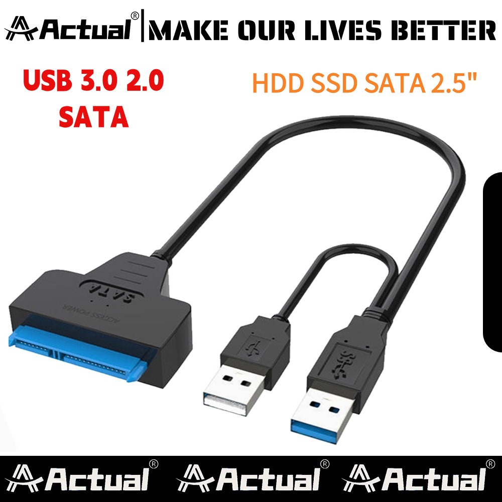 Jual Actual SSD Converter Hard Disk To SATA 2.5"/3.5" Inch 3.0/2.0 ...