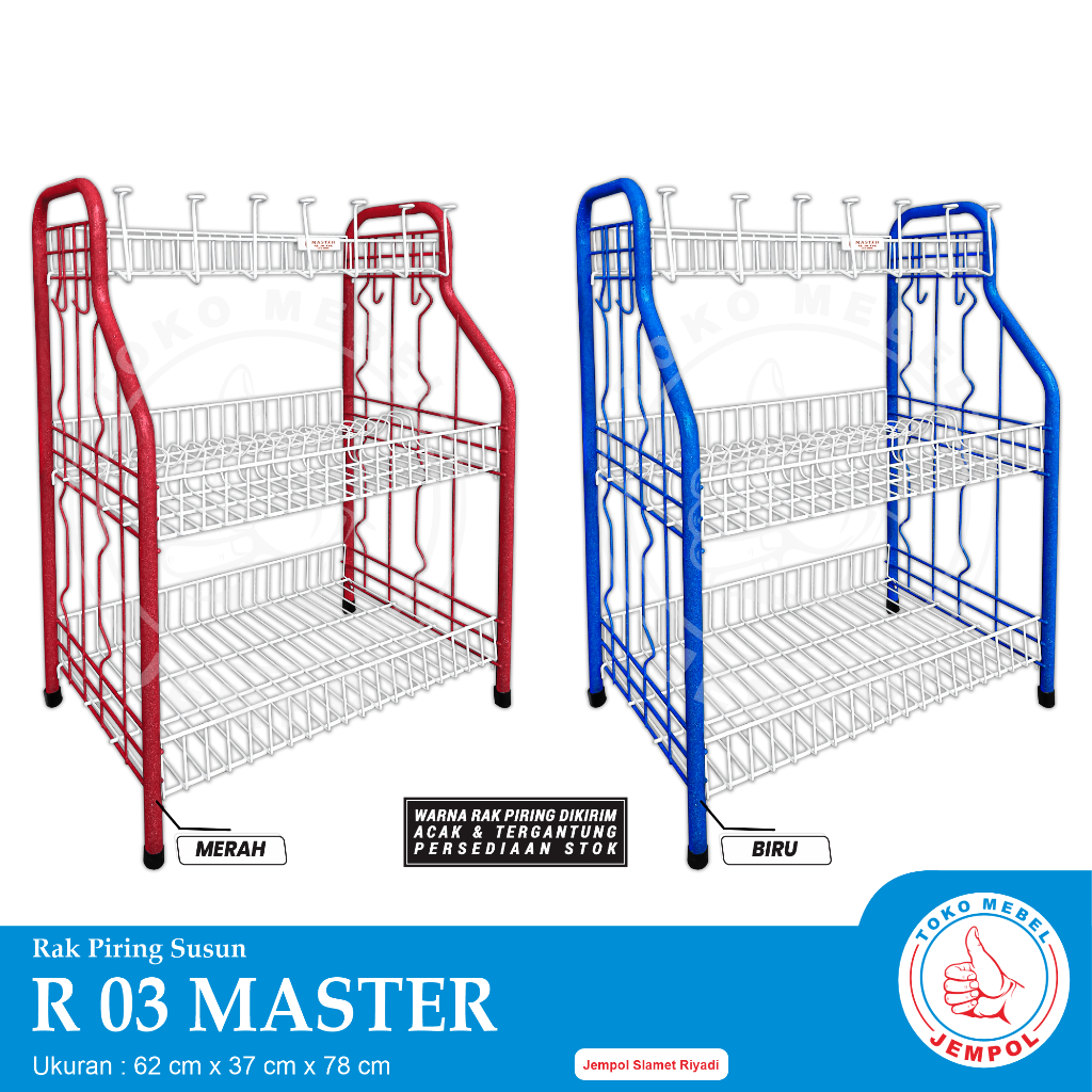 Jual Rak Piring R03 MASTER/Penyimpanan Serbaguna/Lemari Dapur/Rak ...