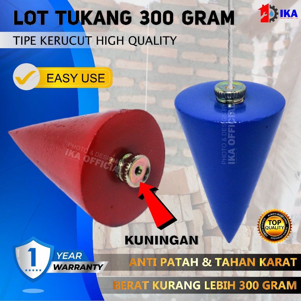 Jual [COD] Bandul Tukang Lotan Lot Plot Tipe Kerucut 300 gram Lot ...