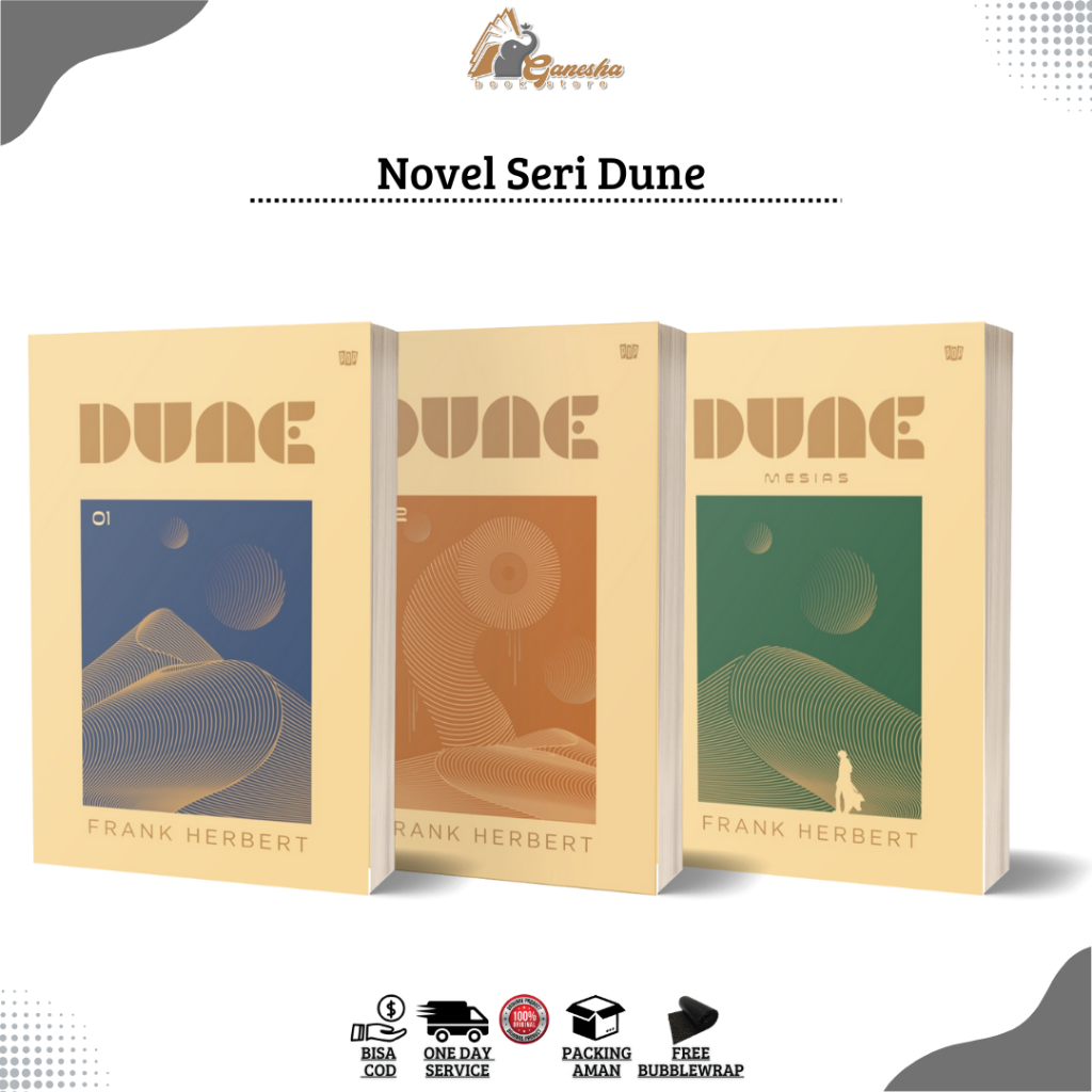 Jual Novel DUNE 1-2 dan Dune Mesias by Frank Herbert | Shopee Indonesia