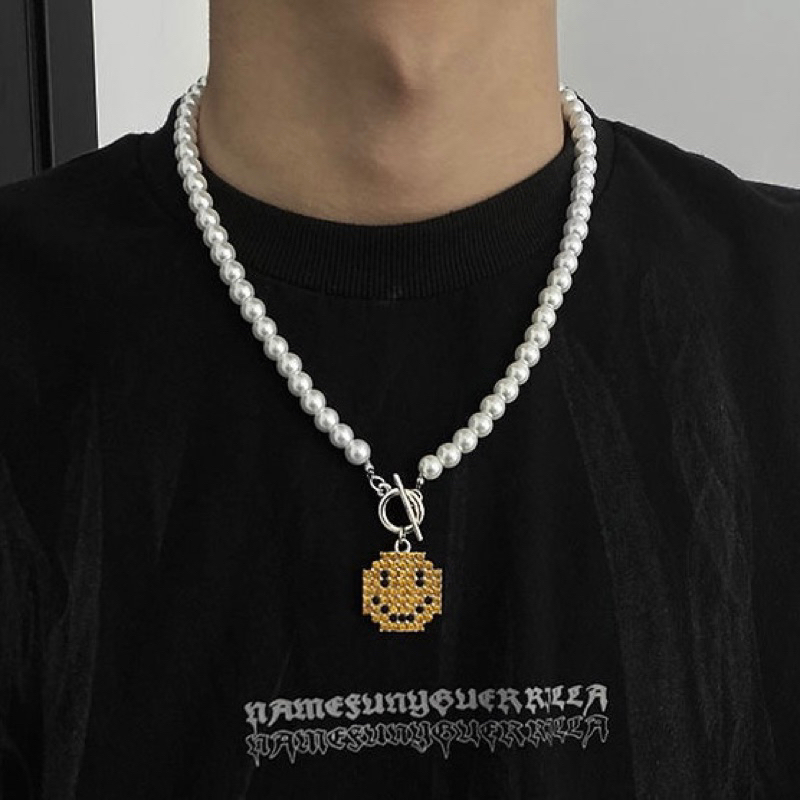 Jual SMILEY PEARL NECKLACE / KALUNG MUTIARA SENYUM SMILE PEARL CHAIN ...