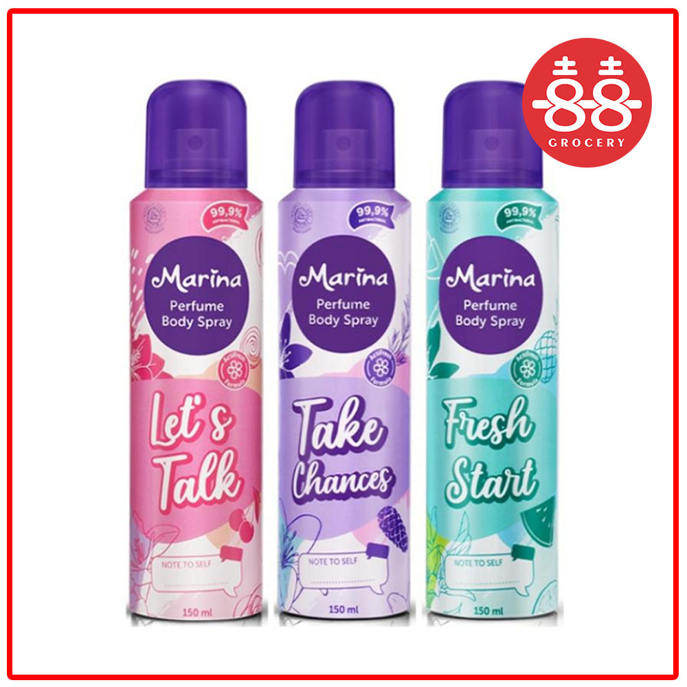 Jual Marina Perfume Body Spray 150 ML - Let's Talk (Pink) Fresh Start ...