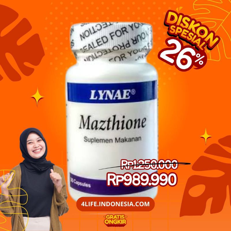 Jual LYNAE MAZTHIONE 100% ASLI ORIGINAL SUPLEMEN PEMUTIH KULIT DAN WAJAH | Shopee Indonesia