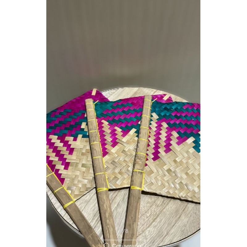 Jual Kipas Bambu/Kipas Kayu/Kipas Anyaman 1 pcs | Shopee Indonesia