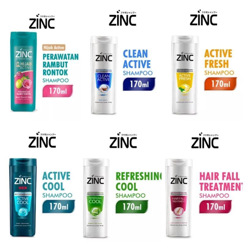 Jual ZINC Shampoo 170 ml | Shopee Indonesia