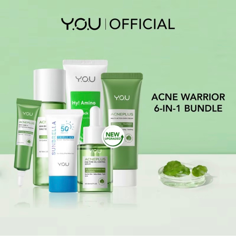 Jual Acne Warrior 6-in-1 Bundle | AcnePlus Spot Care, Toner, Multi ...