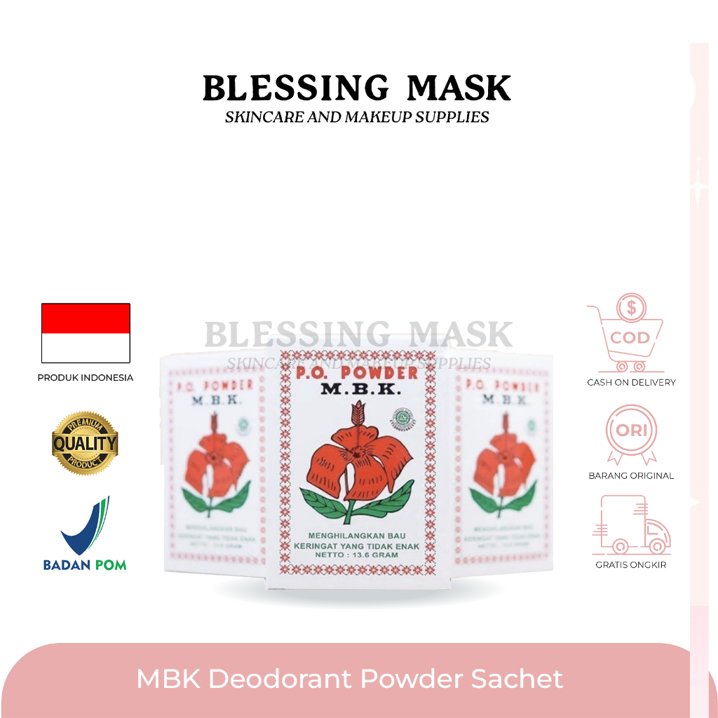 Jual MBK Powder Sachetan Putih | Silver | Deodorant Powder | Shopee ...