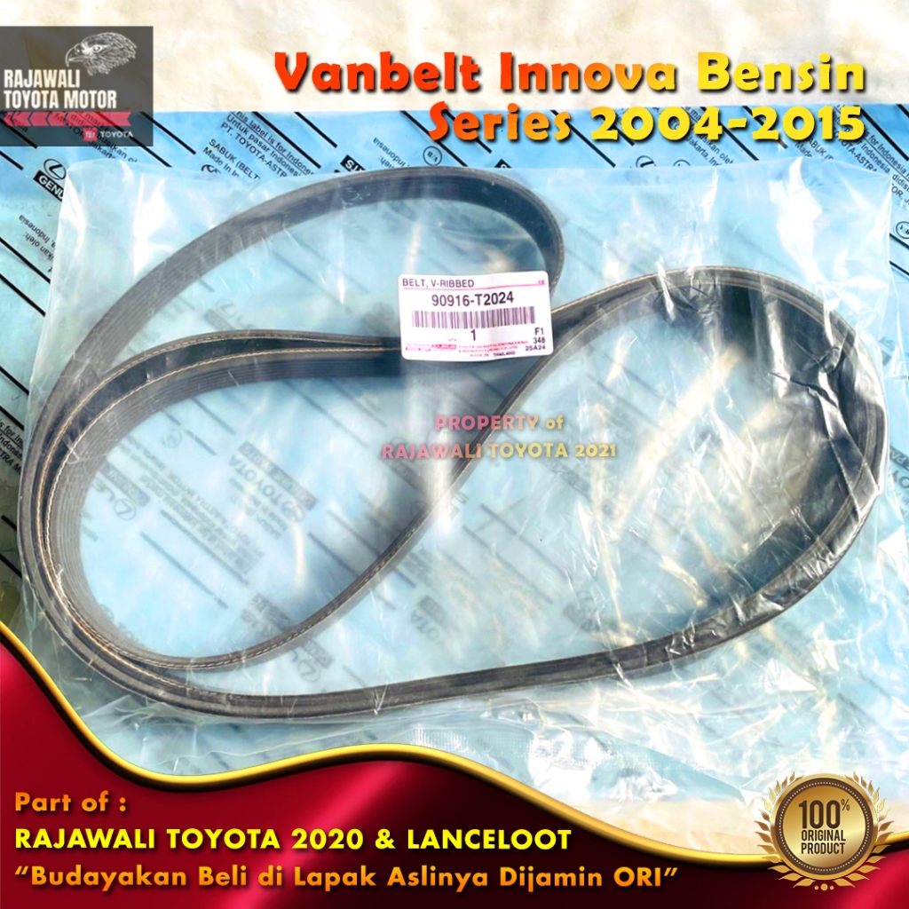 Jual Tali Kipas Fanbelt / Van Belt Fortuner, Innova & Hilux 2004-UP Bensin Original Genuine ...