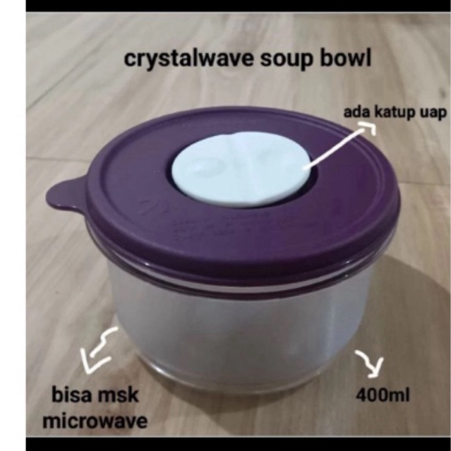Jual Crystalwave Soup Bowl Tupperware (ecer) | Shopee Indonesia