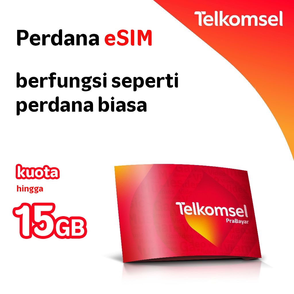 Jual eSIM Perdana Telkomsel Prabayar RESMI | Shopee Indonesia