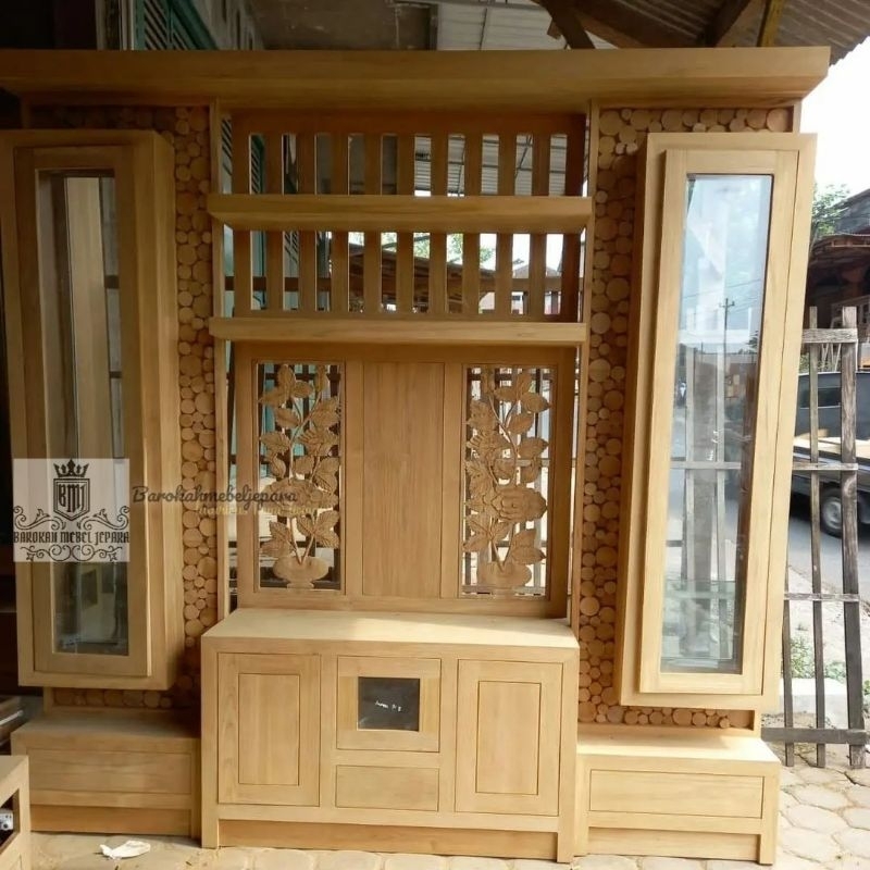 Jual Partisi TV jati Perhutani TPK , Partisi Penyekat ruangan jati ...