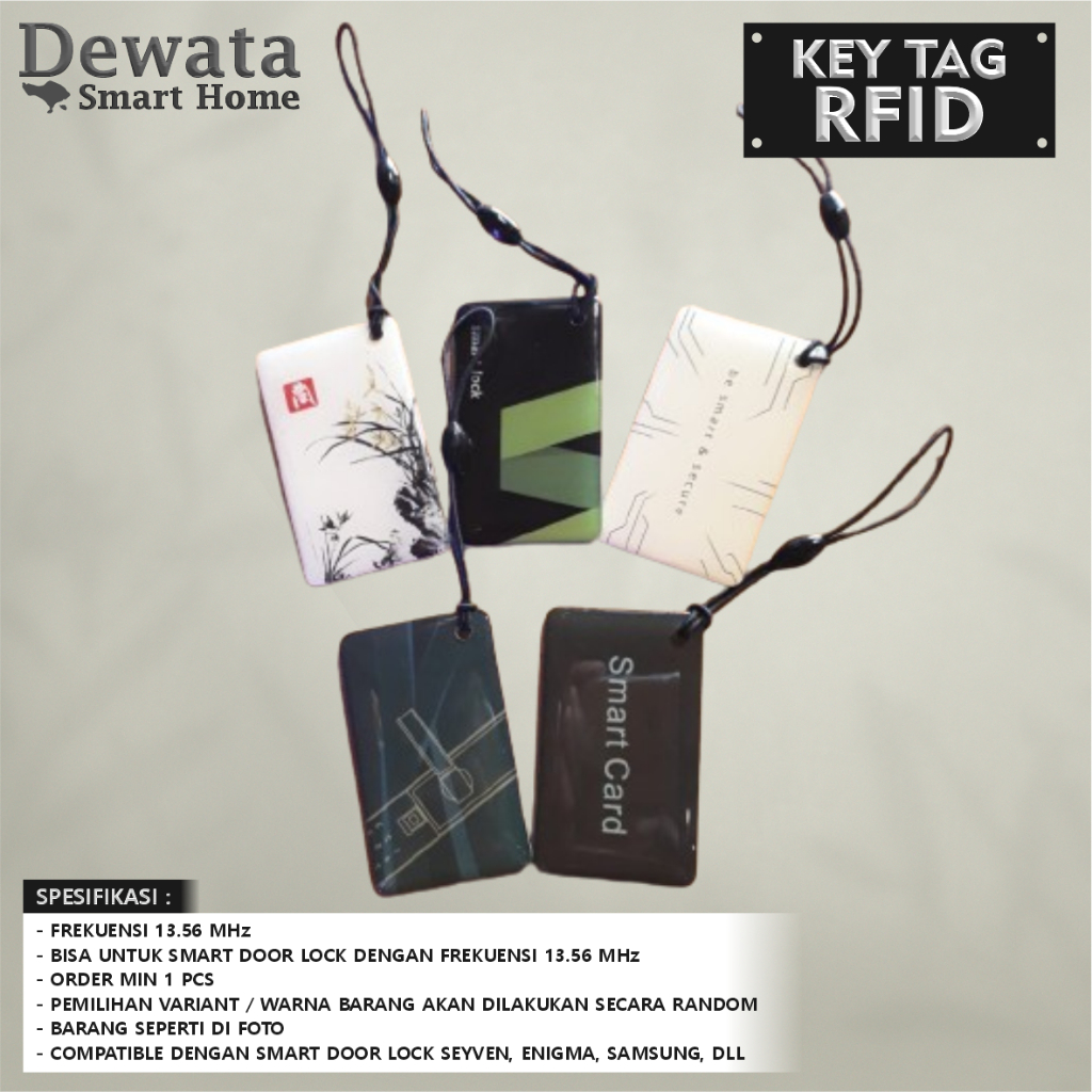 Jual KEY TAG WIN SMART DOOR LOCK RFID UNIVERSAL I KARTU DIGITAL DOOR ...