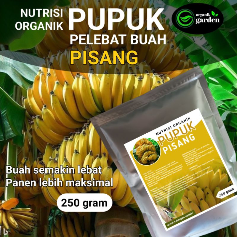 Jual pupuk pelebat buah PISANG | booster nutrisi organik 250 gram | Shopee Indonesia