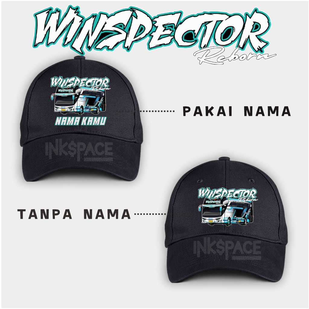 Jual INKSPACE Topi Anak BUS WINSPECTOR Bebas Pilih Warna Baseball Size ...