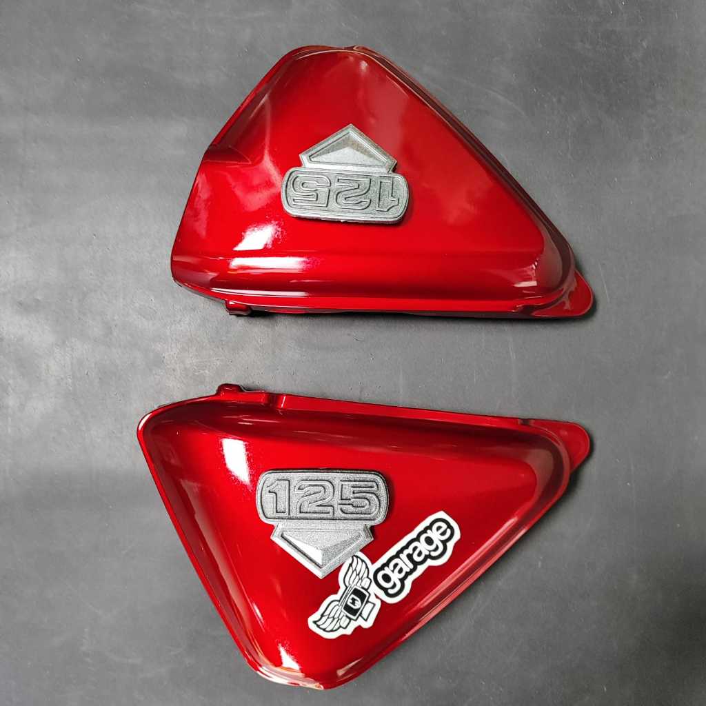Jual cover tutup aki honda cb125 Merah cover box dop tepong accu cb 125 ...