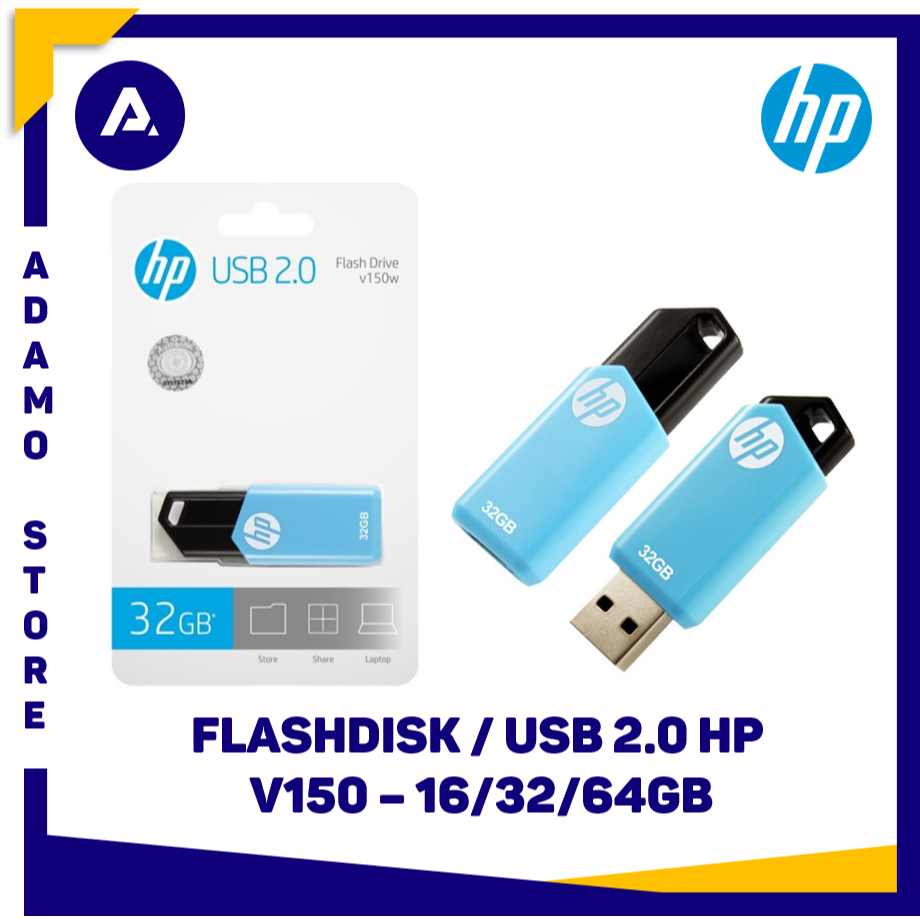 Jual Flashdisk HP v150 16GB 32GB 64GB USB 2.0 Original | Shopee Indonesia