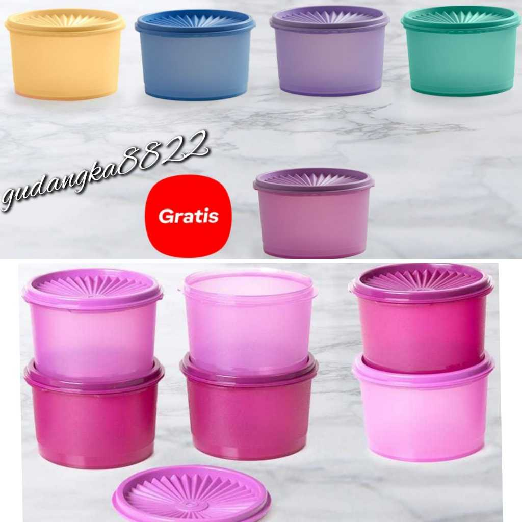 Jual midi deco canister 1L PROMO mini deco canister 600ml ORI Tupperware | Shopee Indonesia