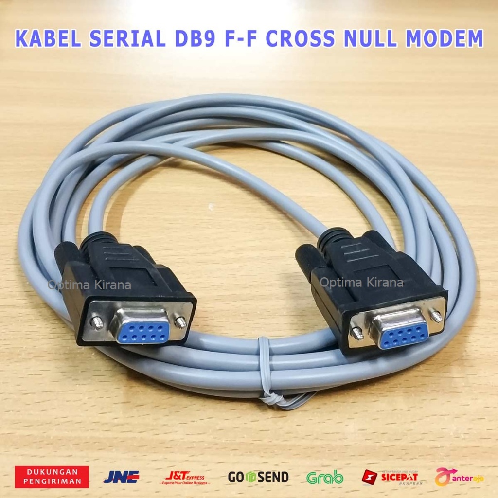 Jual KABEL SERIAL Data PC COM Port RS232 DB-9 RS-232 F-F FEMALE FEMALE ...