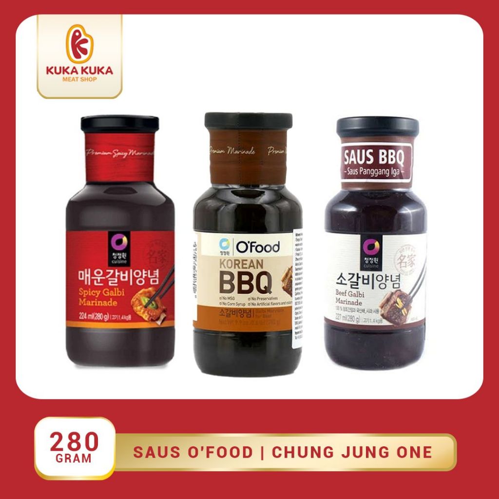 Jual Ofood Korean BBQ Sauce | Chung Jung One Marinade Sauce 280gr ...
