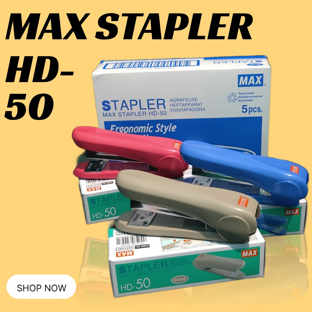 Jual STAPLER MAX HD-50/ ALAT STAPLES BESAR | Shopee Indonesia