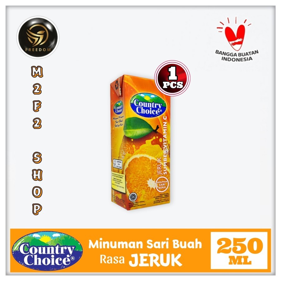 Jual Juice Country Choice Orange | Jus Jeruk - 250 ml (Kemasan Satuan) | Shopee Indonesia