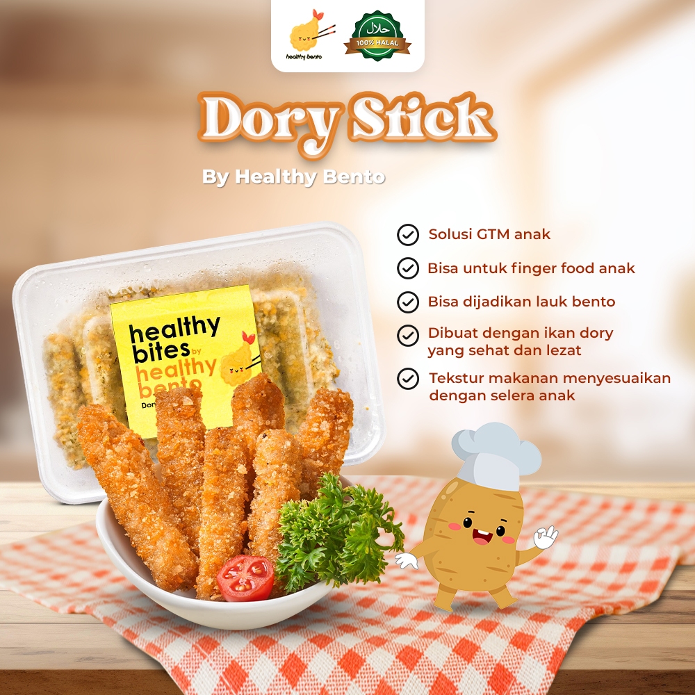 Jual Dory Stick HEALTHY BENTO - FROZEN FOOD ANAK - Nugget Ikan Dory ...