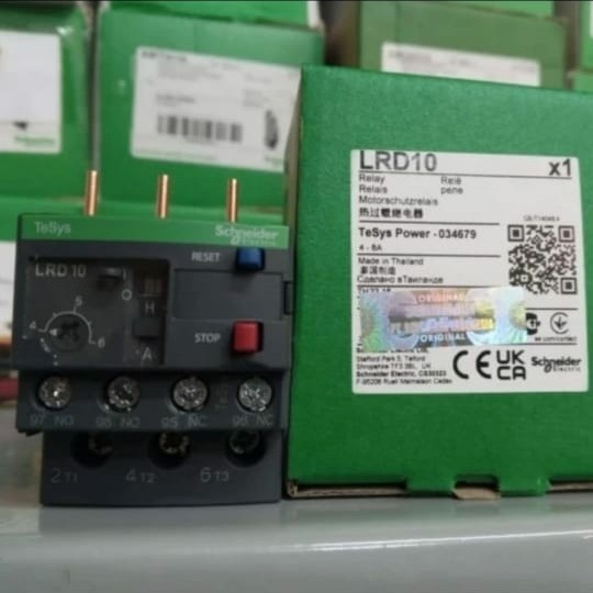 Jual Thermal Overload Relay Schneider TOR LRD10 LRD 10 4A - 6A 4 A - 6 ...
