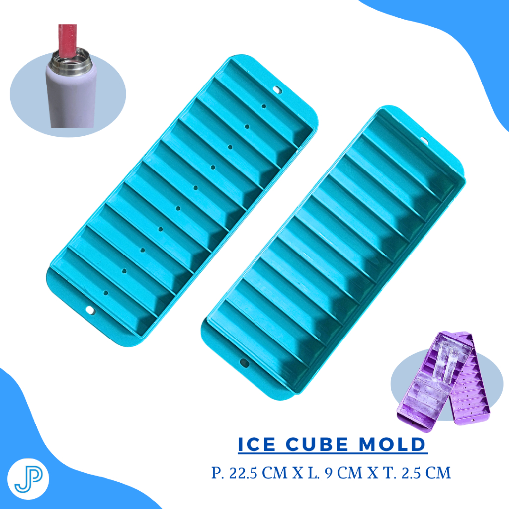 Jual Cetakan Es Batu Panjang + Tutup / Cetakan Es Batu Persegi Panjang ...