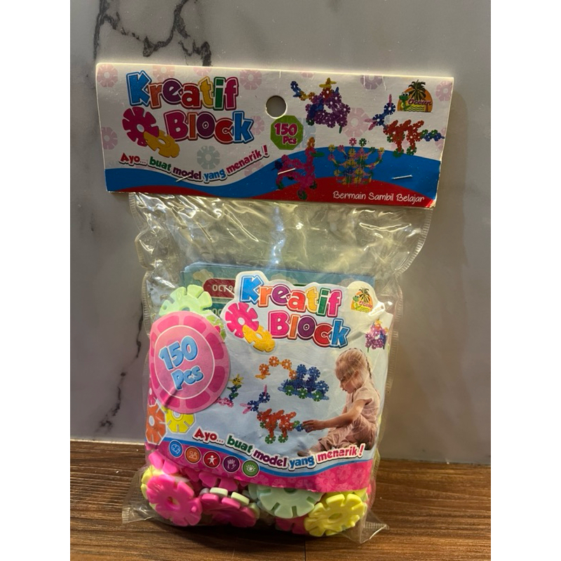 Jual NEW MAINAN EDUKASI ANAK BOMBIK KREATIF BLOCK KOIN OCEAN OCT9606 ...