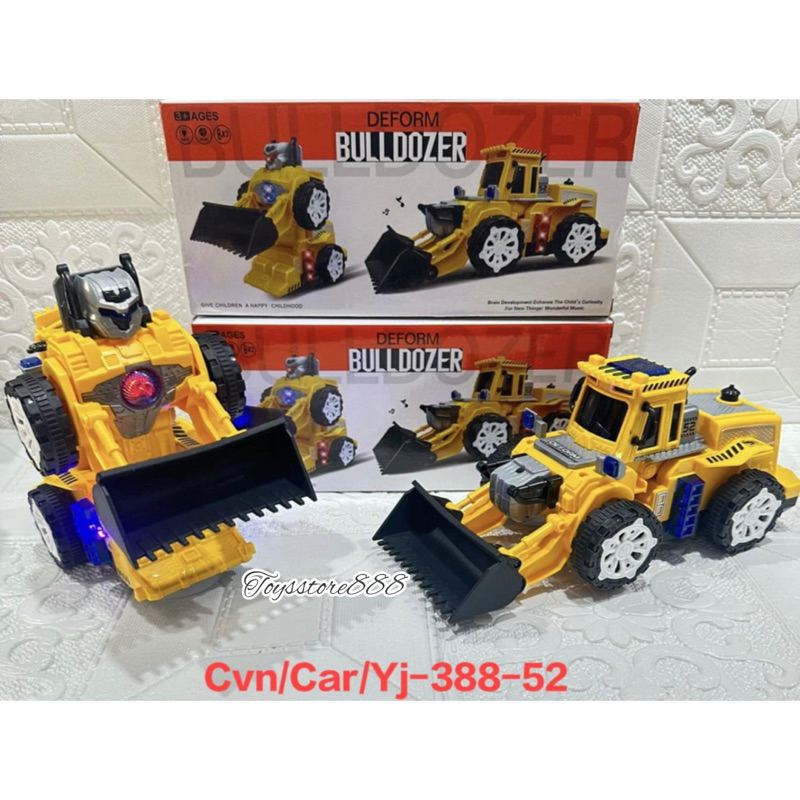 Jual Bulldozer Truck Robot Deformation with Music and Lighting | Shopee ...