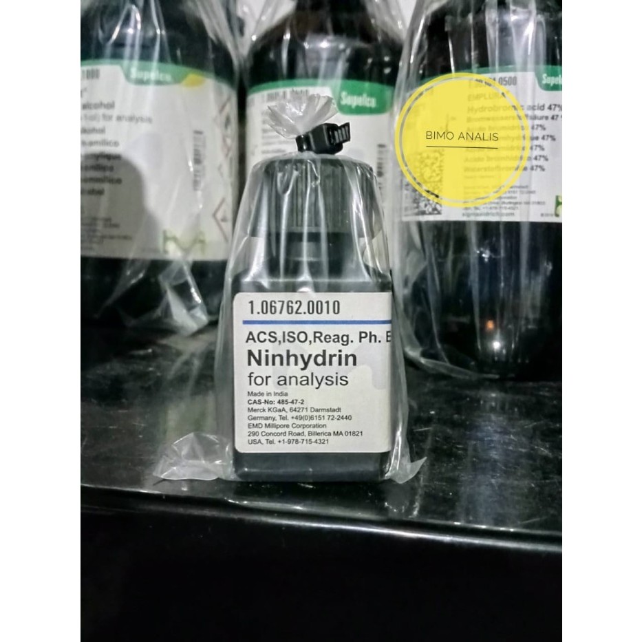 Jual NINHYDRIN FOR ANALISYS 1GR MERCK 106762 / NIHIDRIN C9H6O4 (repack ...
