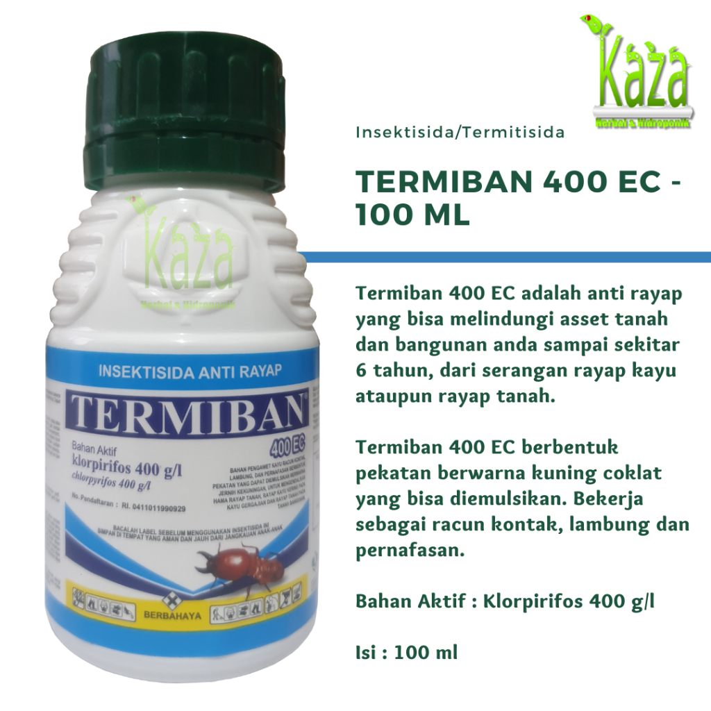 Jual Insektisida Anti Rayap Termiban 400 EC 100 ml - Termitisida Cair ...
