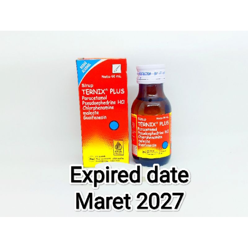 Jual TERNIX PLUS SIRUP 60 ML TERNIX PLUS SYRUP 60 ML OBAT BATUK PILEK ...
