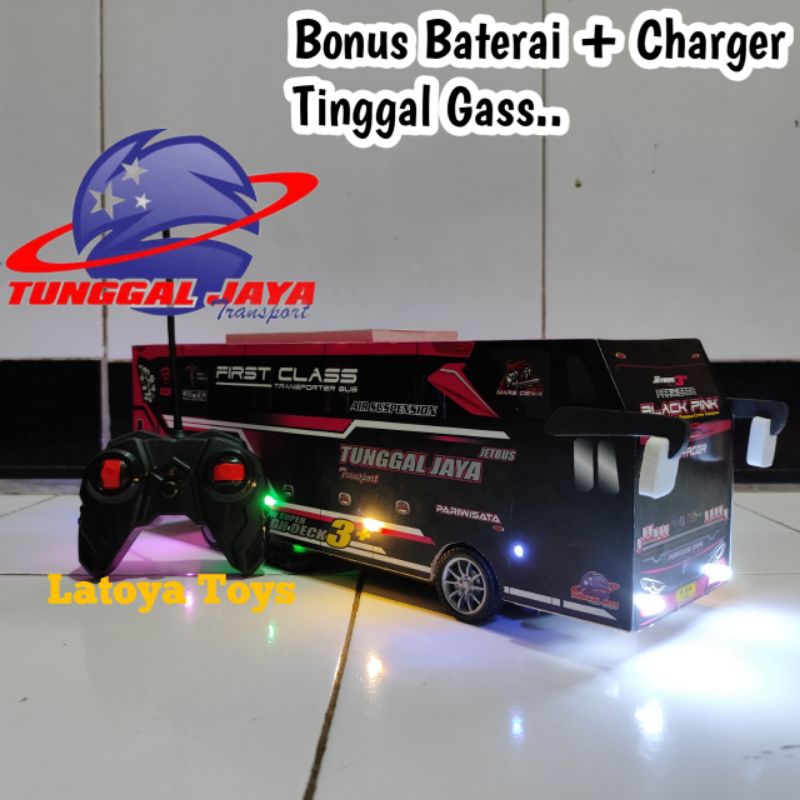 Jual BLACK PINK TUNGGAL JAYA MOBIL BUS BASURI TELOLET REMOTE CONTROL ...