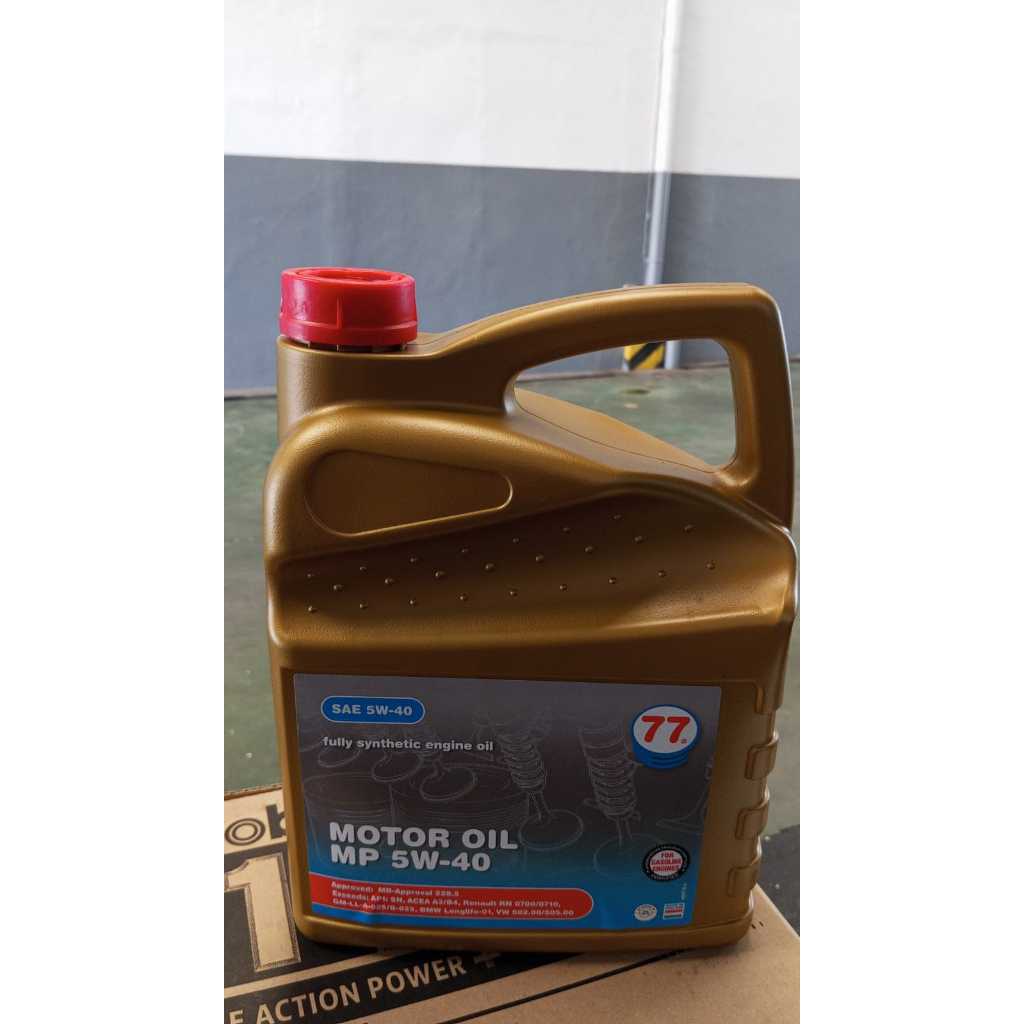 Jual oli 77 Lubricants Motor Oil MP 5 W-40 ( Mercedes Benz Approved ...