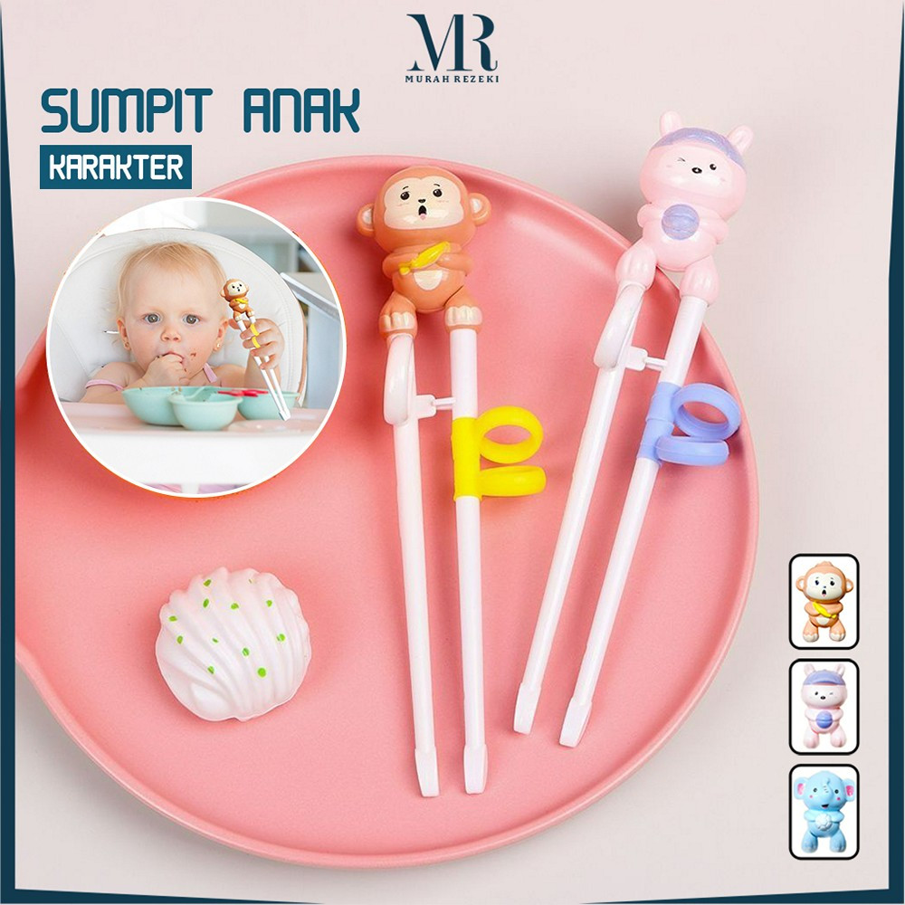 Jual Chopstick Baby Training / Chopstick Sumpit Anak Karakter Animal ...